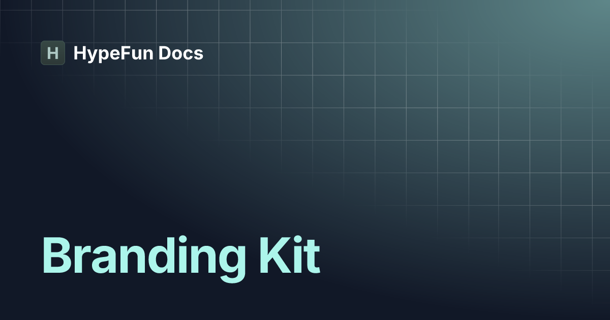 Branding Kit | HypeFun Docs